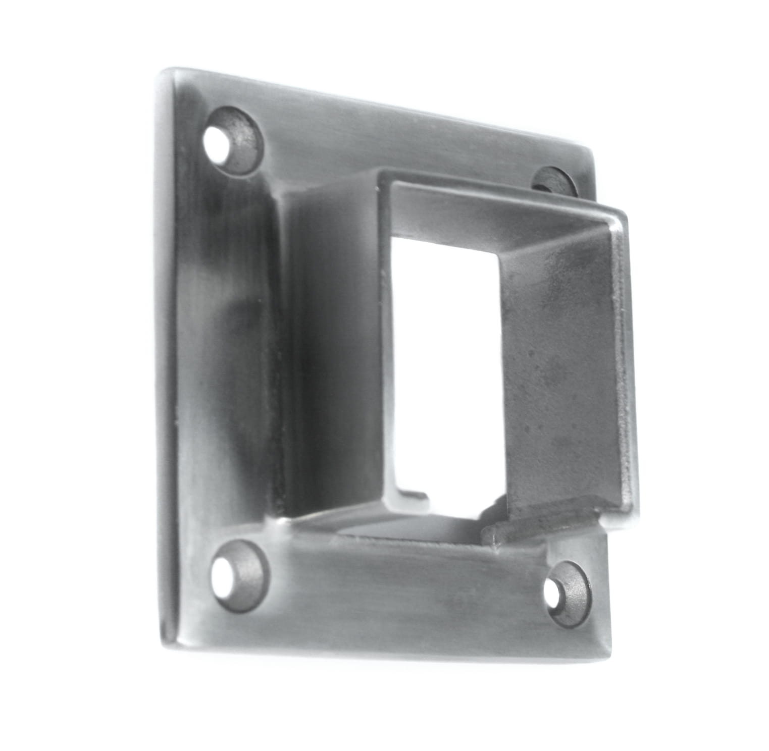 Embase de fixation main courante 40x40mm AISI 316 brossé RX INOX FRANCE