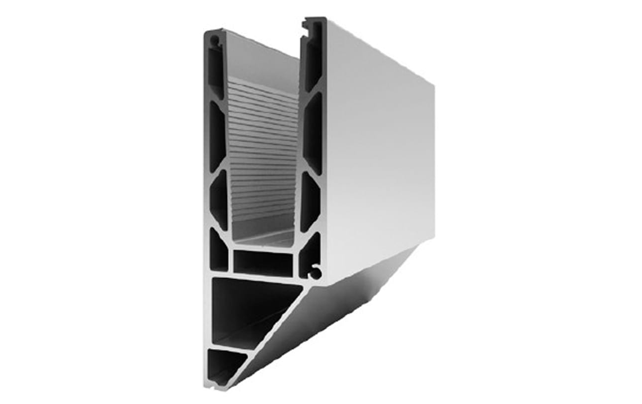 Profil aluminium pour verre - montage latéral Y 2,5m RX INOX FRANCE